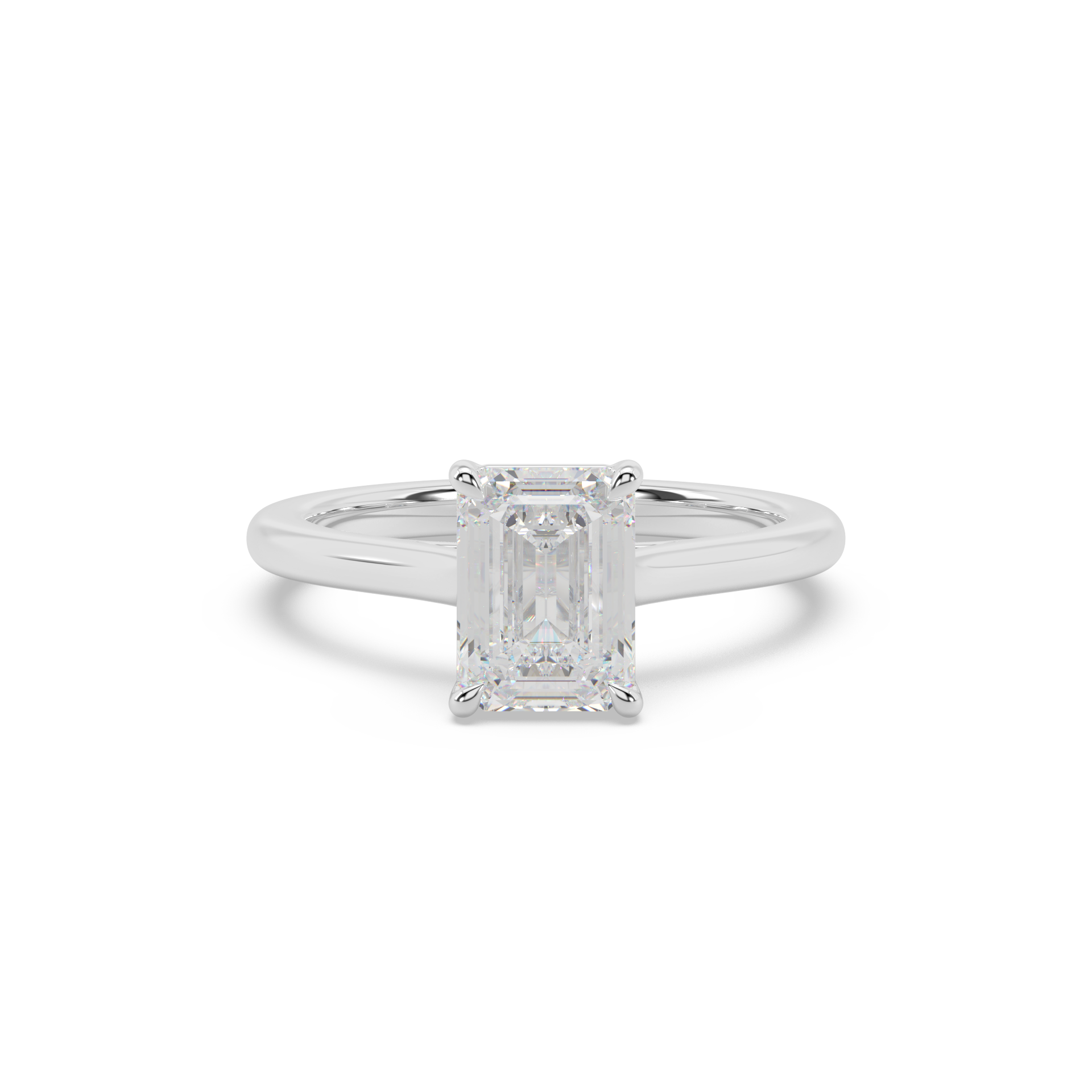 Solitaire Emerald Engagement Ring Affinity Diamonds