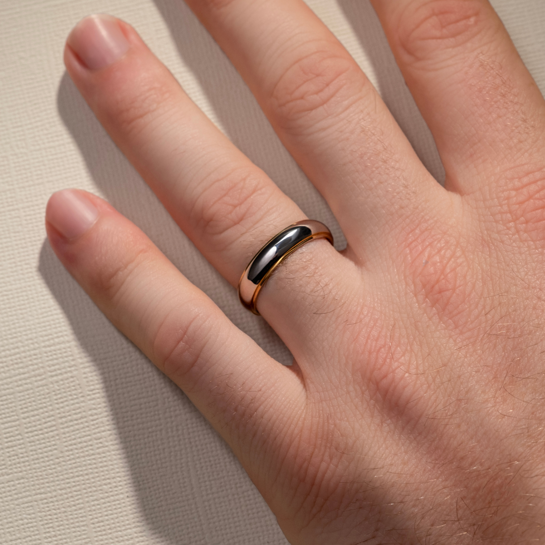 5.00MM High Half Round w/ Two Tone Edges | Affinity Diamonds