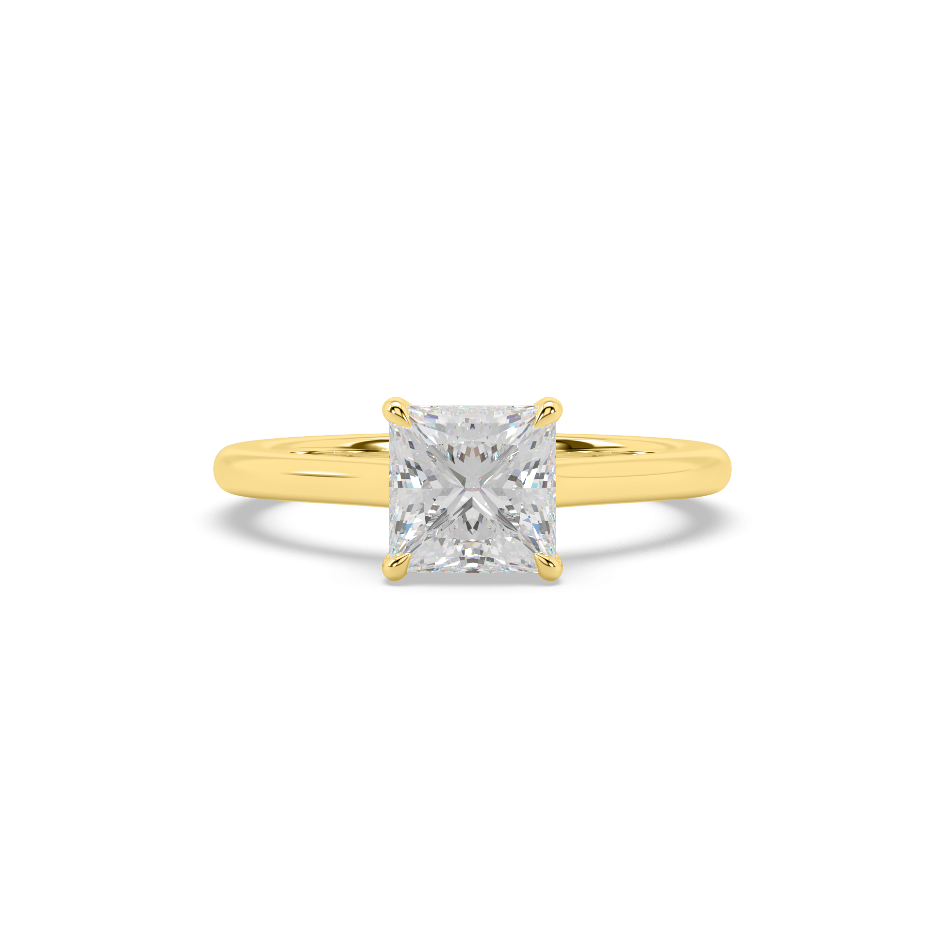 Solitaire Princess Engagement Ring – Affinity Diamonds
