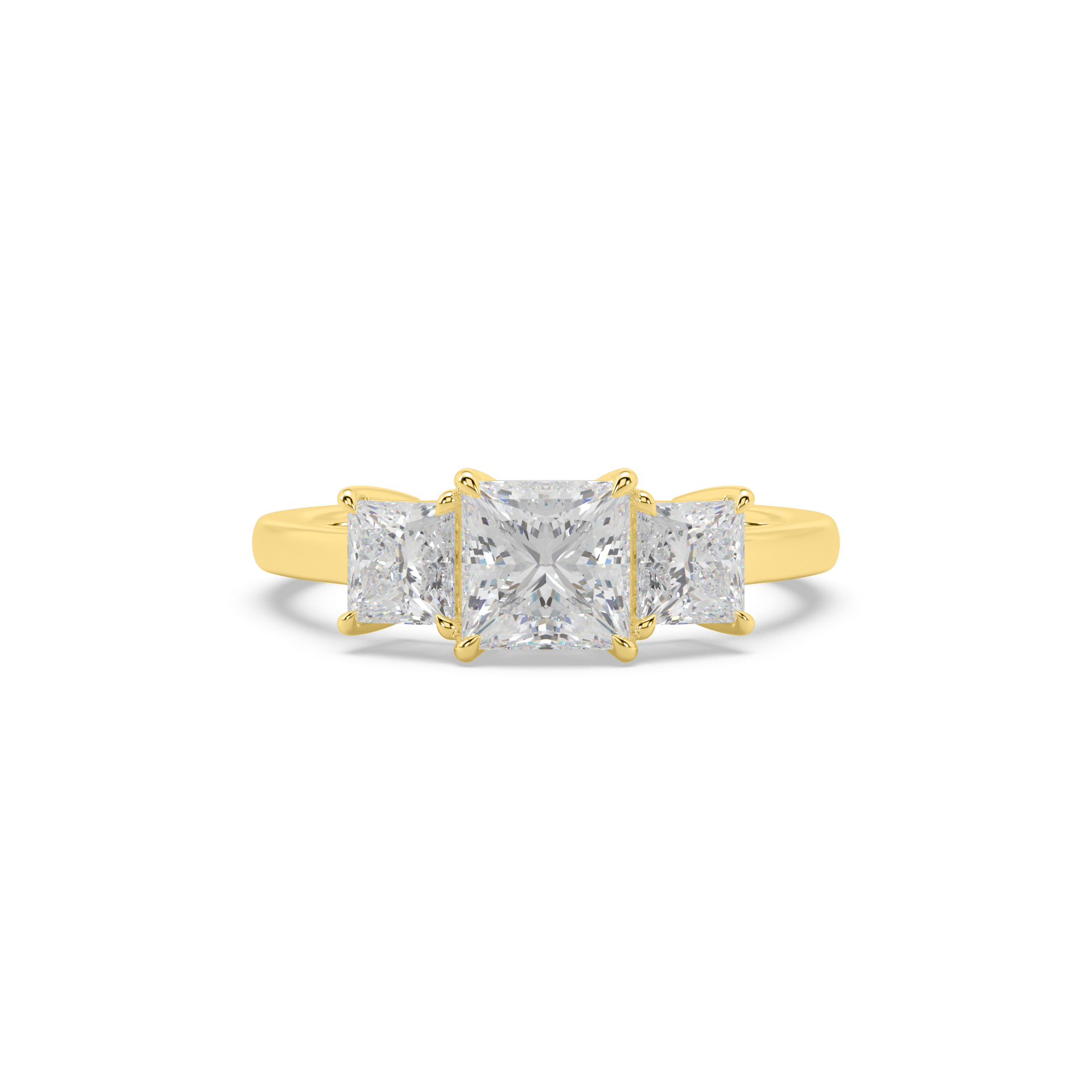 Princess Diamond Trilogy Engagement Ring | Affinity Diamonds