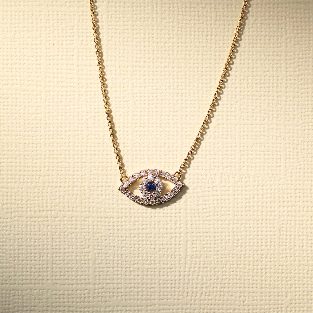 Evil Eye Diamond Necklace | Affinity Diamonds